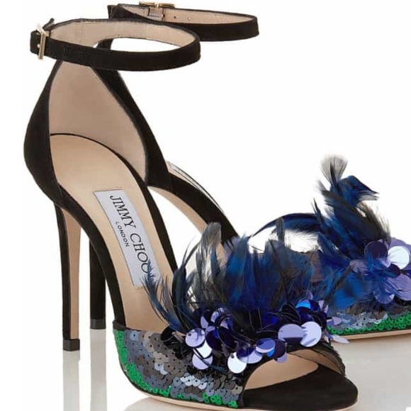 Jimmy Choo | Shoes | The Annie 0 Sandals By Jimmy Choo With Ostrich ...
